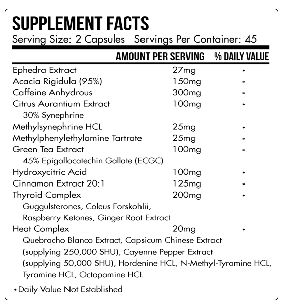 Thermolift Max Ephedra Blend Diet Capsules | Thermolift.com